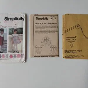 Simplicity | Office | Vintage Girl Dress Sewing Pattern Size 24 Toddler ...